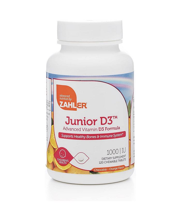 Zahler Junior Vitamin D3 for Kids - 120 Chewable Tablets - Macy's