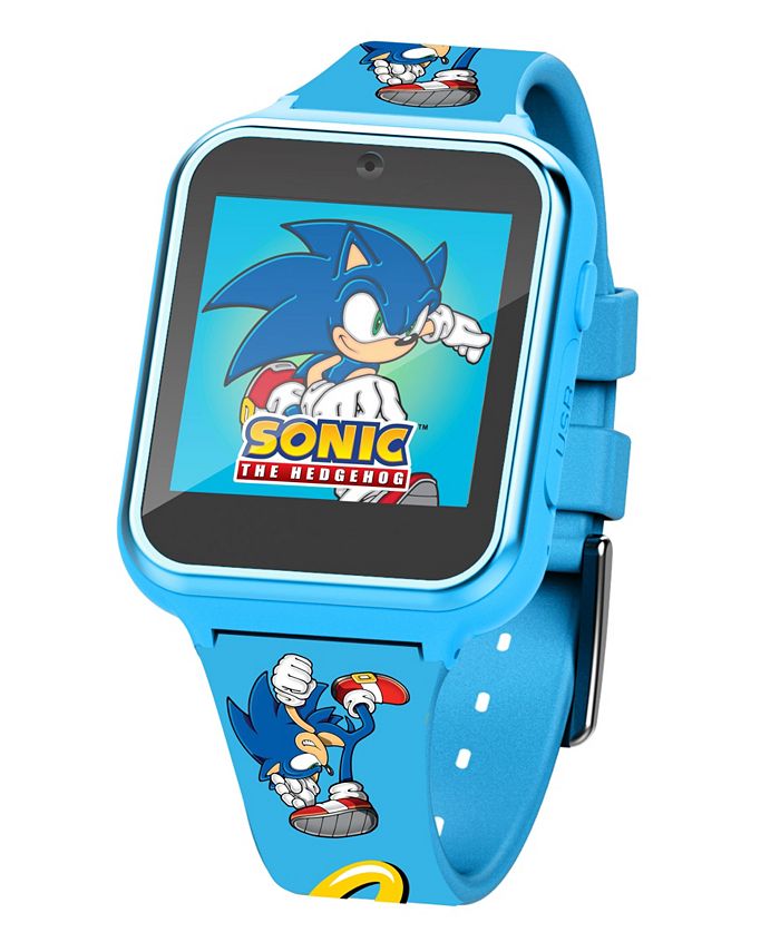 Sega Children's Sonic the Hedgehog Blue Silicone Smart Watch 38mm - Macy's
