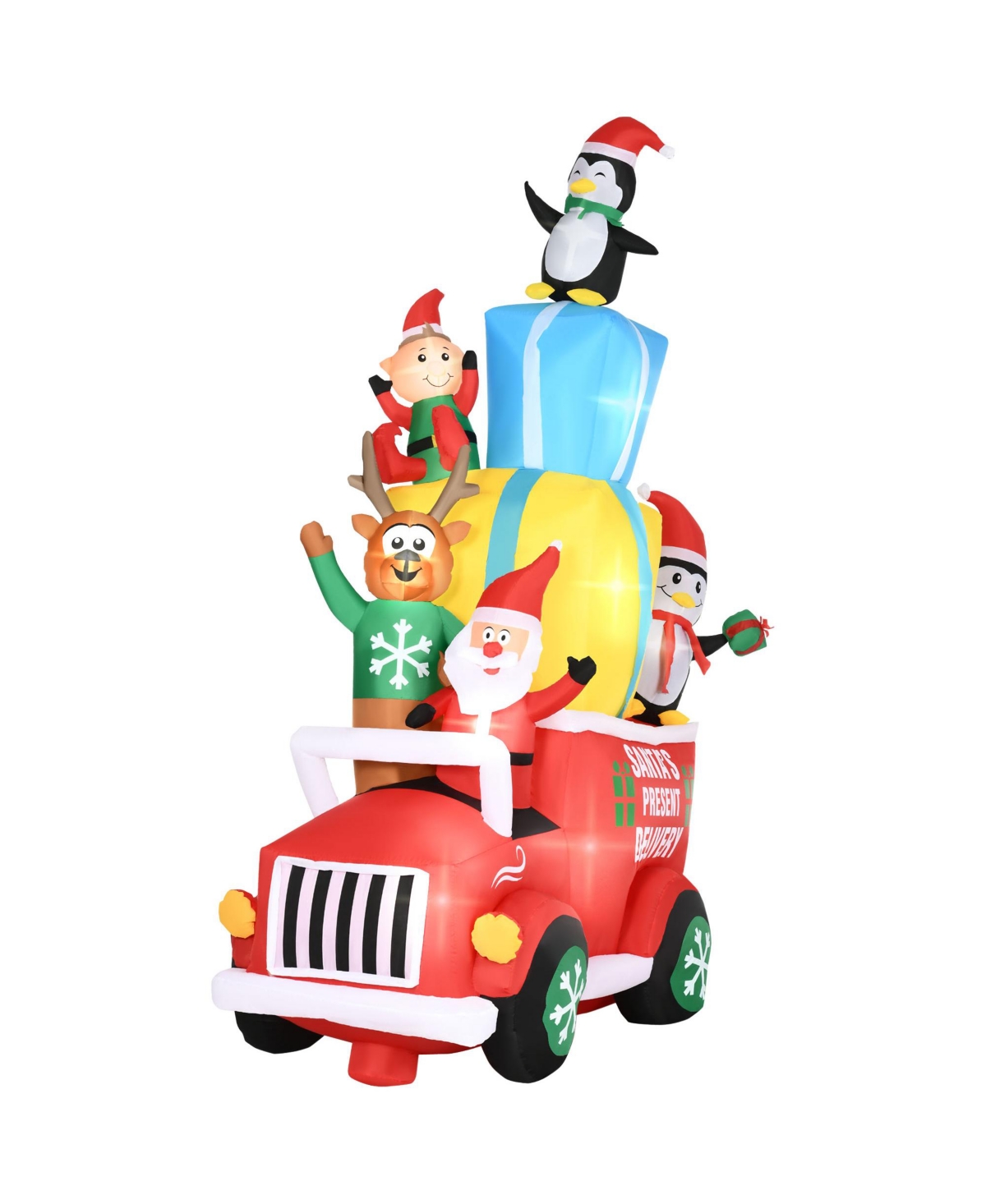 Click here for Outsunny 9ft Inflatable Santa Claus Drives a Car w... prices