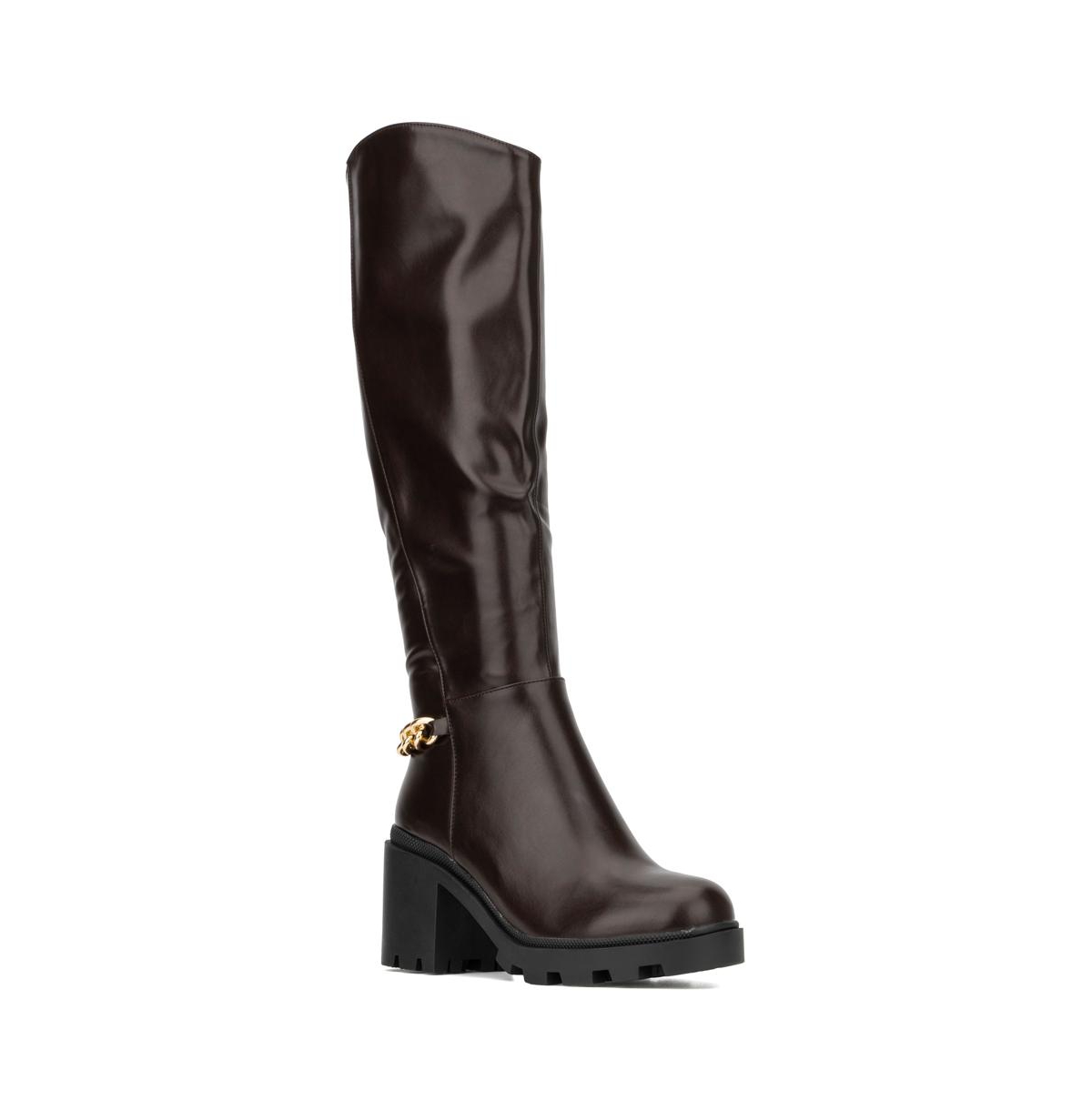 Click here for Torgeis Womens Athena Tall Boot - Brown prices
