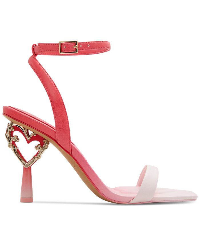 ALDO Women's Lovethrone Two-Piece Novelty Heart Stiletto Dress Sandals ...