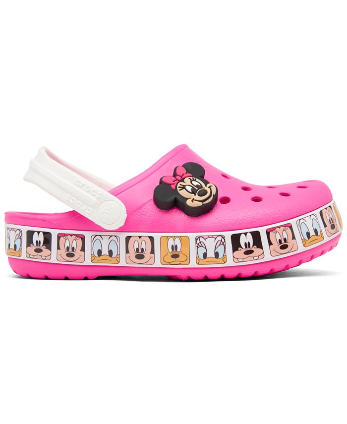 Crocs Toddler Girls Fun Lab Disney Minnie Mouse Band Clogs from Finish ...