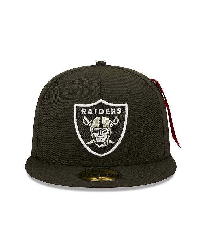 New Era Men's X Alpha Industries Black Las Vegas Raiders Alpha 59Fifty ...