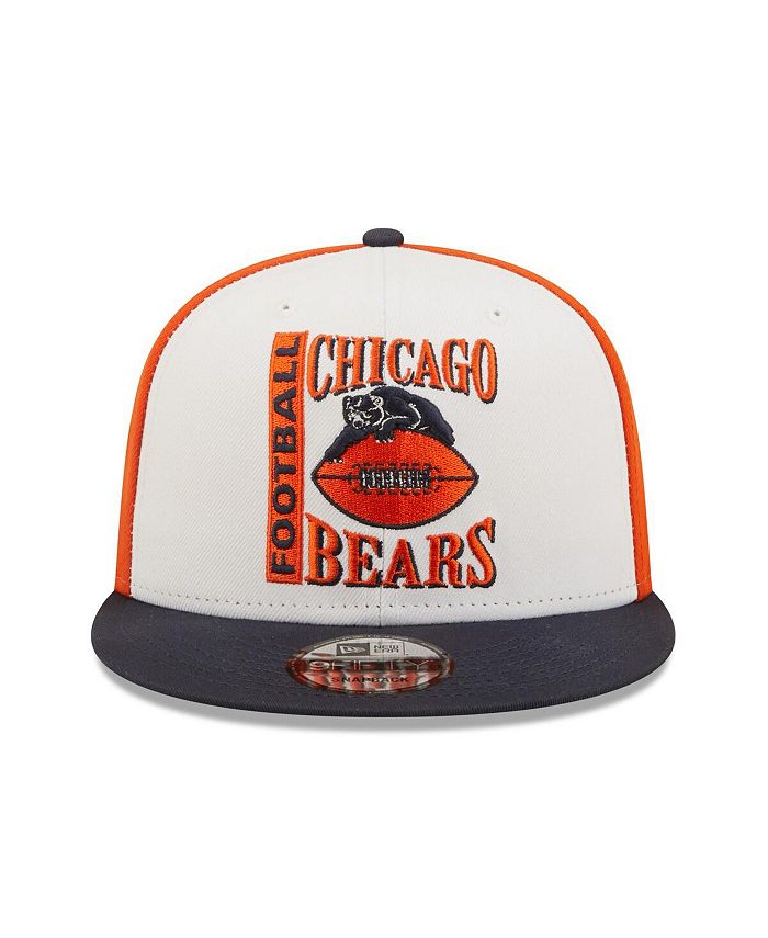 New Era Men's White, Navy Chicago Bears Retro Sport 9Fifty Snapback Hat ...