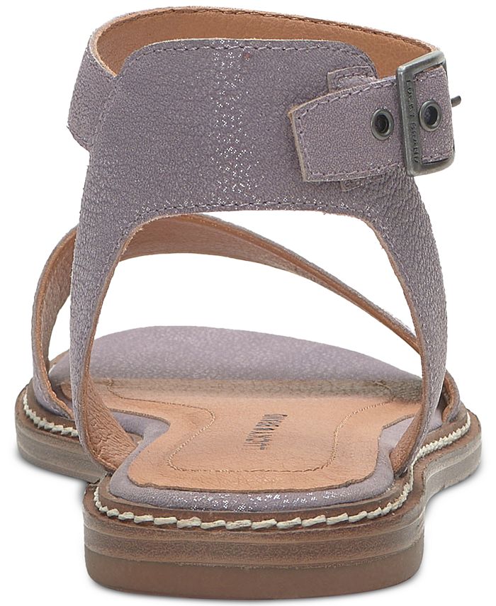 Lucky Brand Women's Kimaya Ankle-Strap Flat Sandals & Reviews - Sandals ...