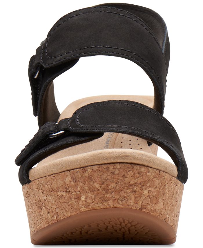 Clarks Women's Rose Lane Slingback Platform Wedge Sandals - Macy's