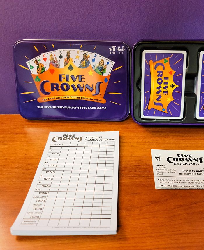 PLAYMONSTER Five Crowns - The Five-Suited Rummy-Style Card Game - Macy's