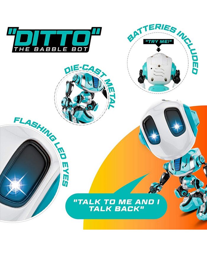 Force1 Ditto Mini Voice Changer Robot Toy for Kids - Blue - Macy's
