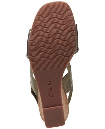 Clarks Women's Kyarra Faye Slingback Wedge Sandals - Macy's