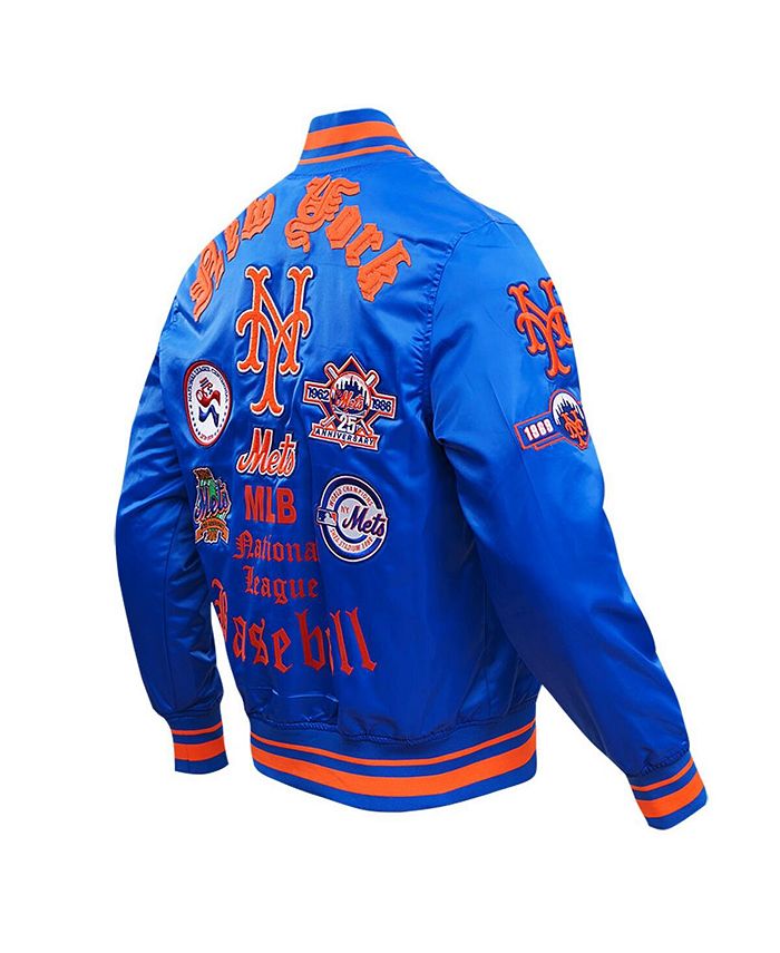 Pro Standard Men's Royal New York Mets Old English Satin Full-Snap ...