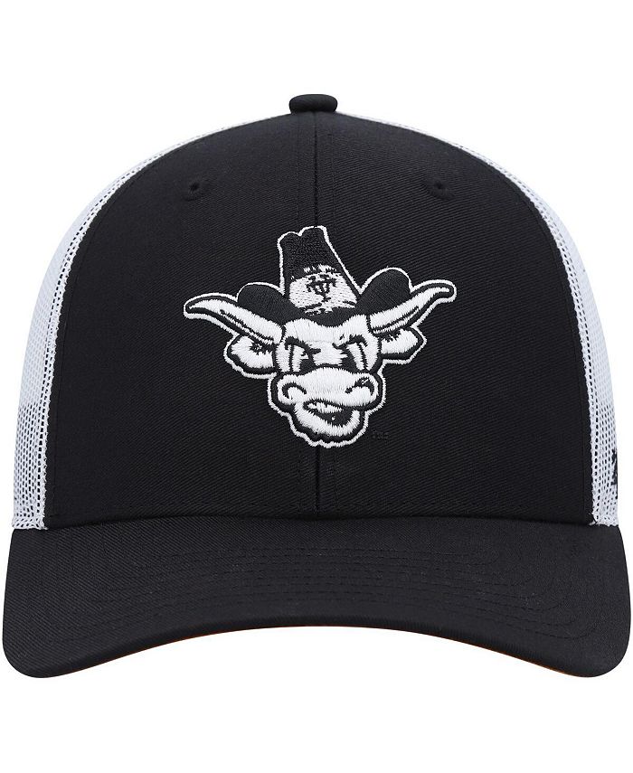 '47 Brand Men's Black, White Texas Longhorns Vault Trucker Snapback Hat ...