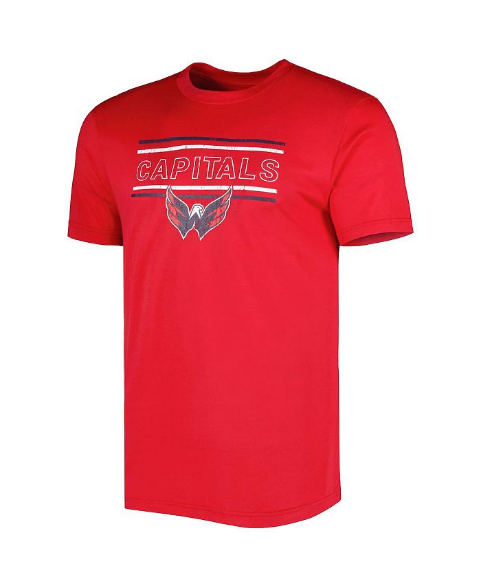 Concepts Sport Men's Red, Navy Washington Capitals Badge T-shirt and ...