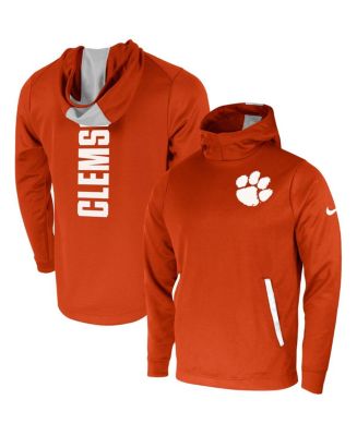 Men's Nike Orange Clemson Tigers 2-Hit Performance Pullover Hoodie - Macy's