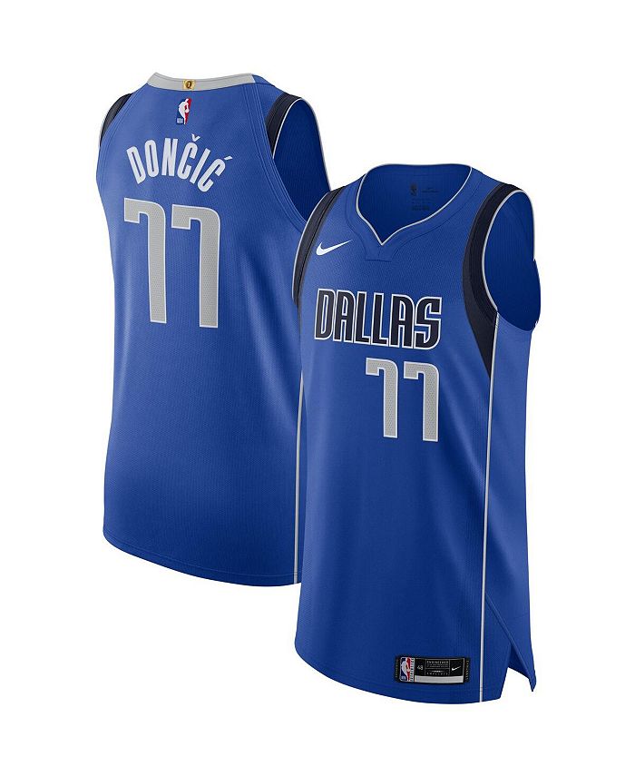 Nike Men's Luka Doncic Blue Dallas Mavericks 2020/21 Authentic Jersey ...
