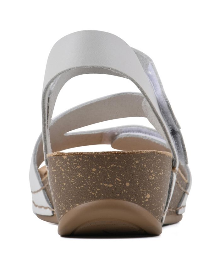 White Mountain Women's Fern Footbed Wedge Sandals - Macy's