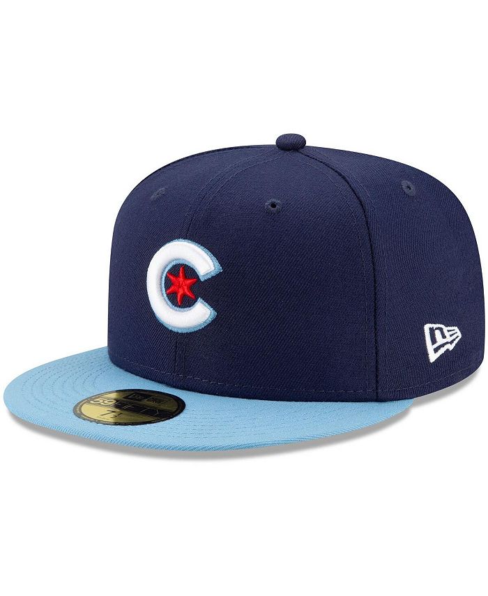 New Era Men's Navy, Light Blue Chicago Cubs City Connect 59FIFTY Fitted ...