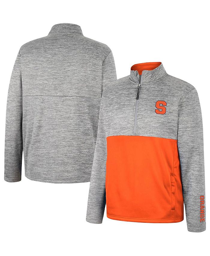 Colosseum Men's Gray Syracuse Orange John Half-Zip Jacket - Macy's