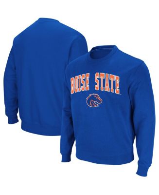 Men's Colosseum Royal Boise State Broncos Arch and Logo Crew Neck ...