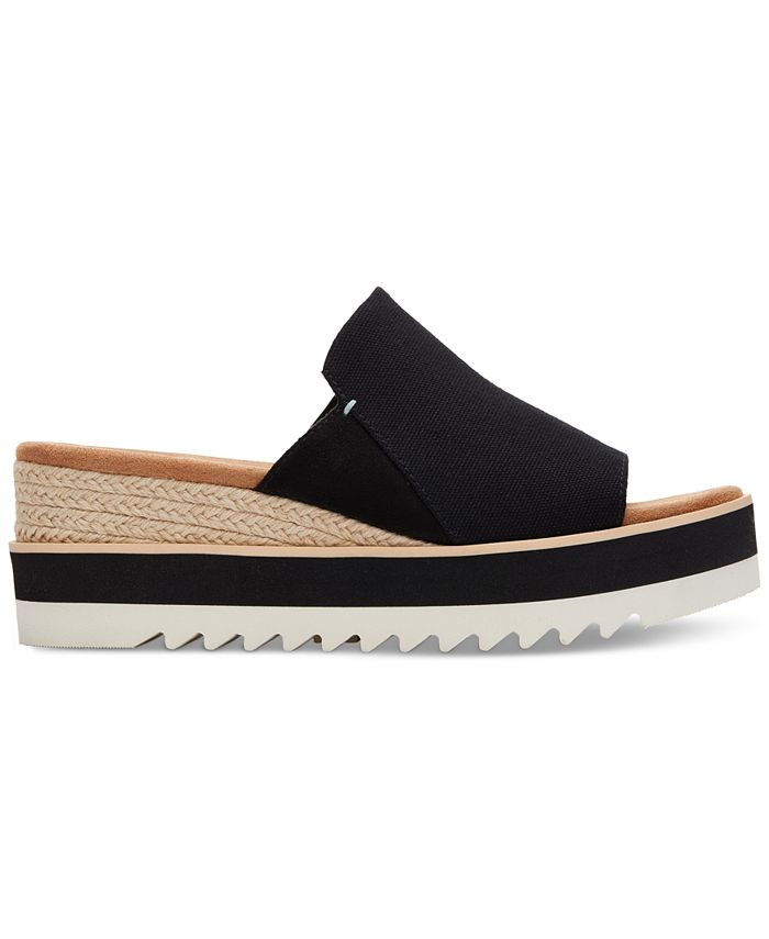 TOMS Women's Diana Flatform Slide Wedge Sandals - Macy's