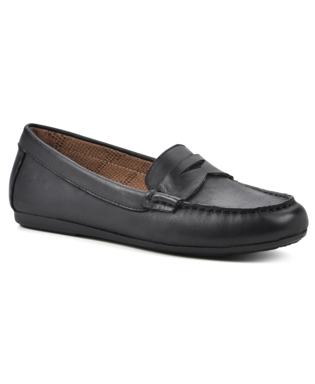 Click here for White Mountain Womens Deutzia Slip On Loafers - Bl... prices