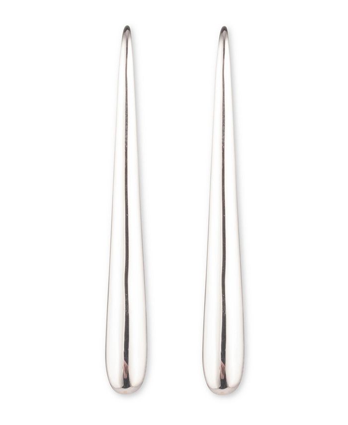 Lauren Ralph Lauren Teardrop Threaded Earring in Sterling Silver - Macy's