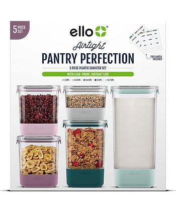 Ello Plastic Canister Set, 10 Piece - Macy's