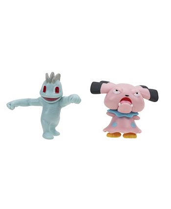 Pokemon Battle Figures Machop & Snubbull - Macy's
