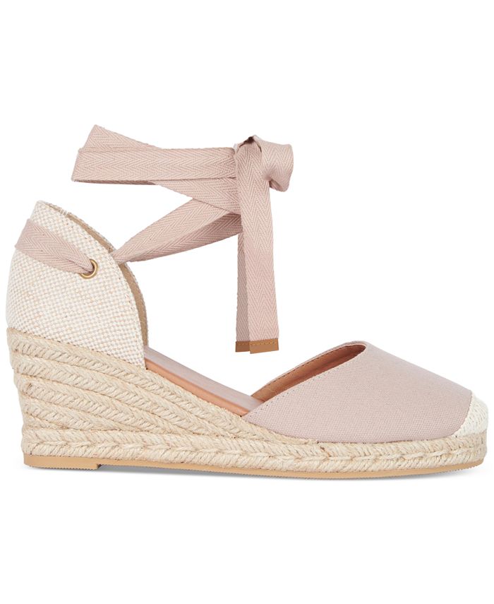 Barbour Women's Candice Ankle-Tie Espadrille Wedge Sandals - Macy's