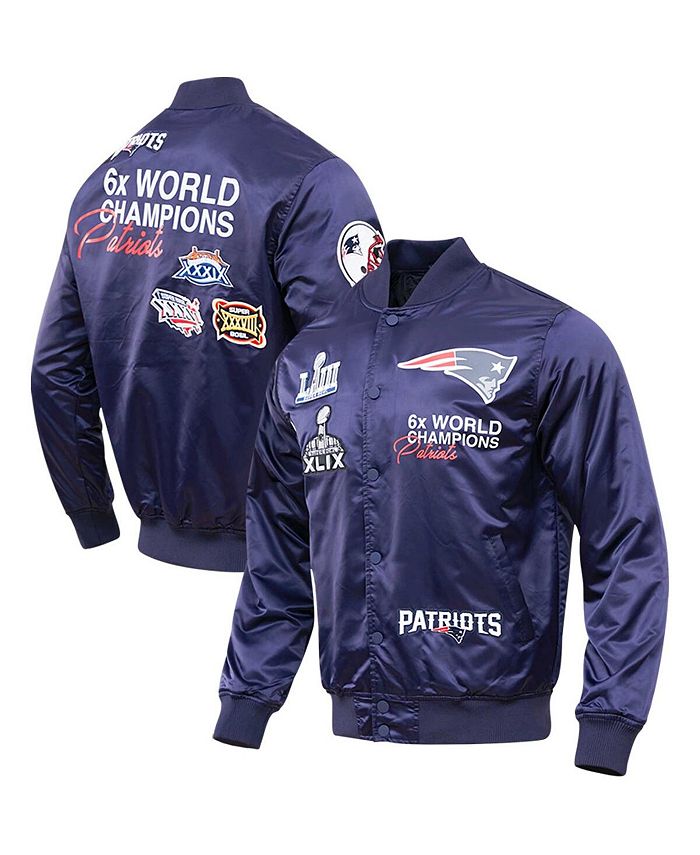 Pro Standard Men's Navy New England Patriots Championship Satin Full ...