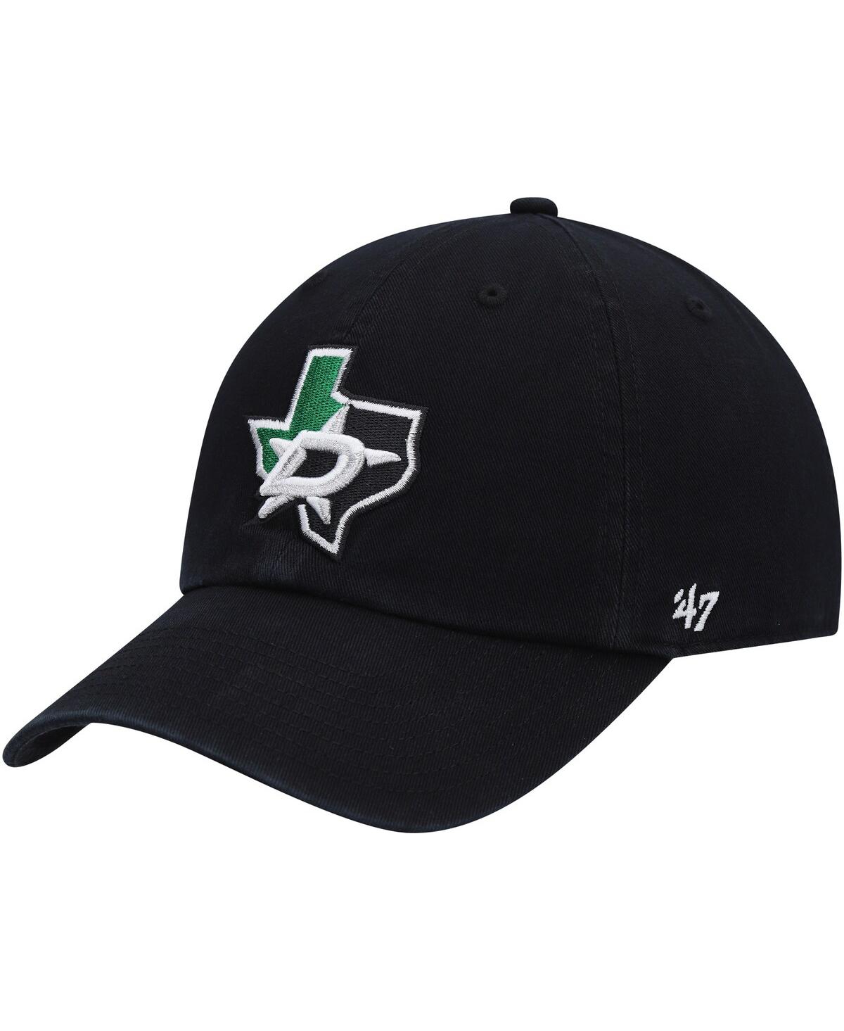 Click here for Mens 47 Brand Black Dallas Stars Clean Up Adjustab... prices