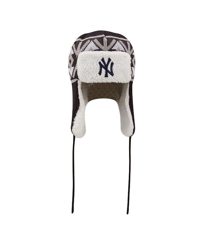 New Era Men's Navy New York Yankees Knit Trapper Hat - Macy's