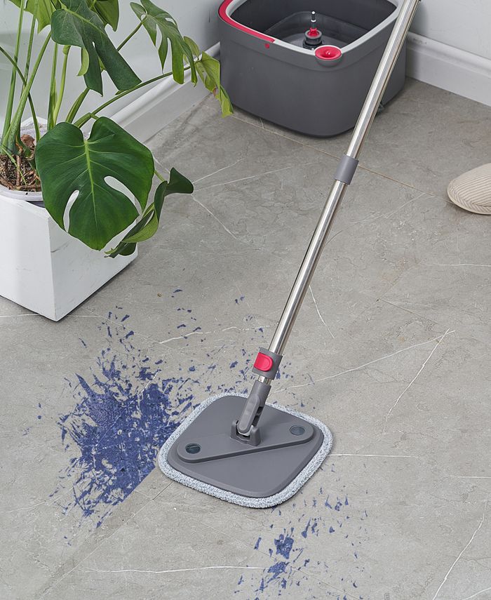 True & Tidy Mop, Silicone Sweeper & Bucket Cleaning System - Macy's