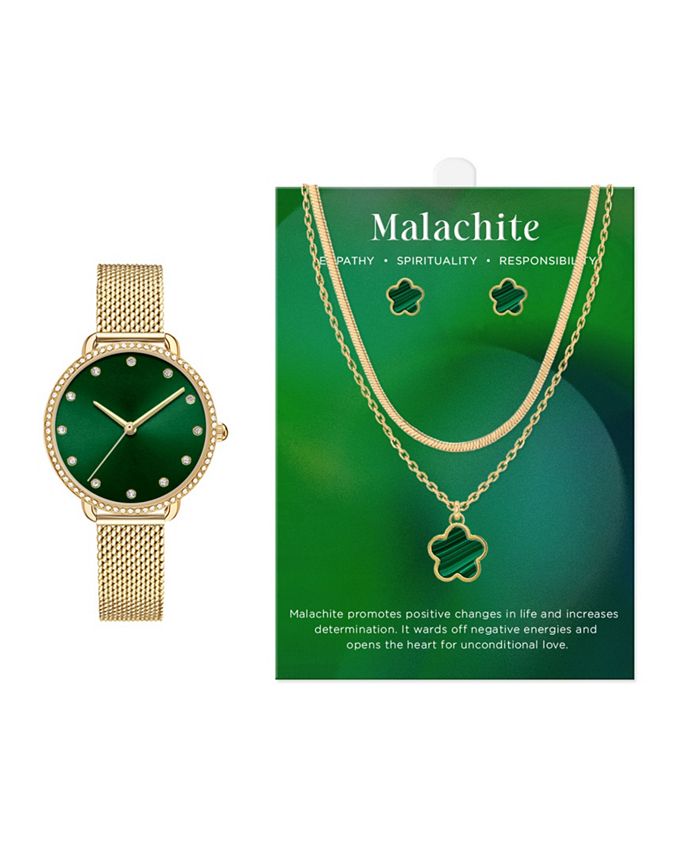 Jessica Carlyle Women's Analog Gold-Tone Metal Alloy Watch 34mm Gift ...