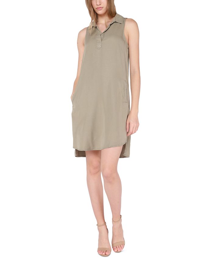 Black Tape Women's Sleeveless Collared Mini Dress - Macy's