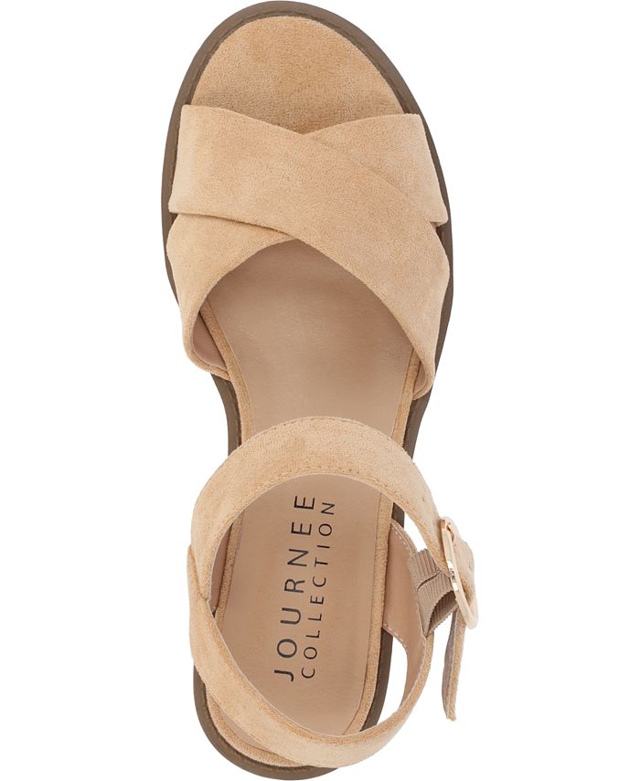 Journee Collection Women's Cressida Buckle Sandal - Macy's