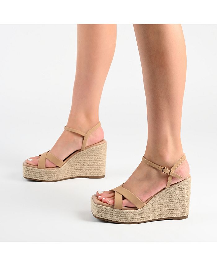 Journee Collection Women's Raniya Platform Wedge Sandals & Reviews ...