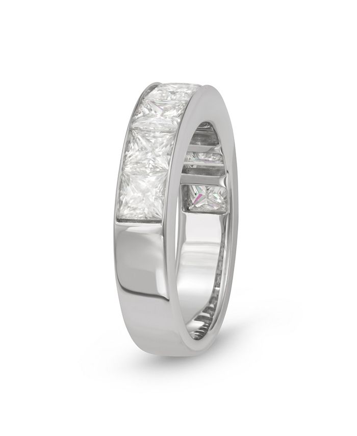 Charles & Colvard Moissanite Princess Cut Wedding Band (3 ct. t.w ...
