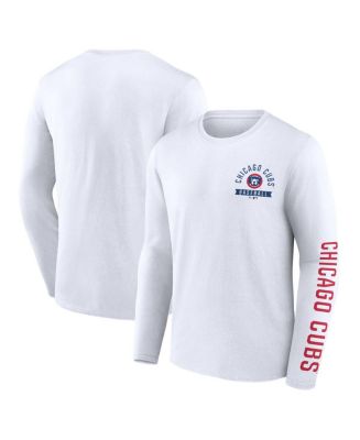 Men's Fanatics White Chicago Cubs Pressbox Long Sleeve T-shirt - Macy's