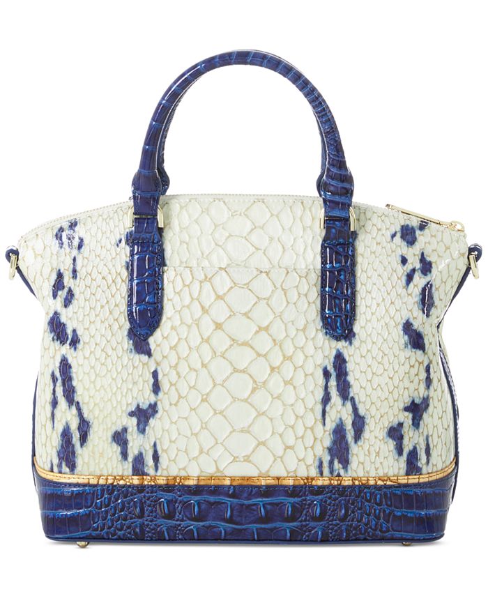 Brahmin Duxbury Shell White Freshwater Medium Leather Satchel - Macy's