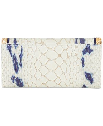 Brahmin Veronica Shell White Freshwater Leather Wallet - Macy's
