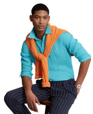 Polo Ralph Lauren Men's Classic-Fit Linen Shirt - Macy's