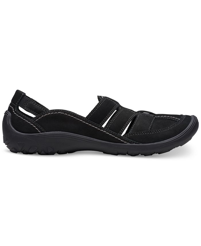Clarks Women's Fiana Coast Slip-On Strappy Flats - Macy's