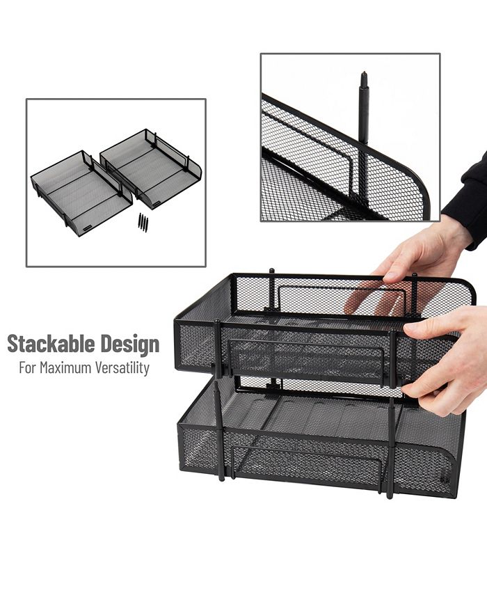 Mind Reader Network Collection, 2-Tier Paper Tray, Letter Size ...