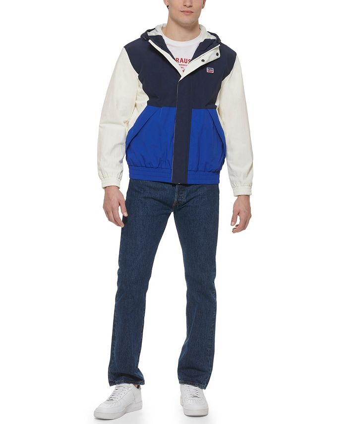 Levi's Men's Color Block Hoodie Water Resistant Jacket - Macy's