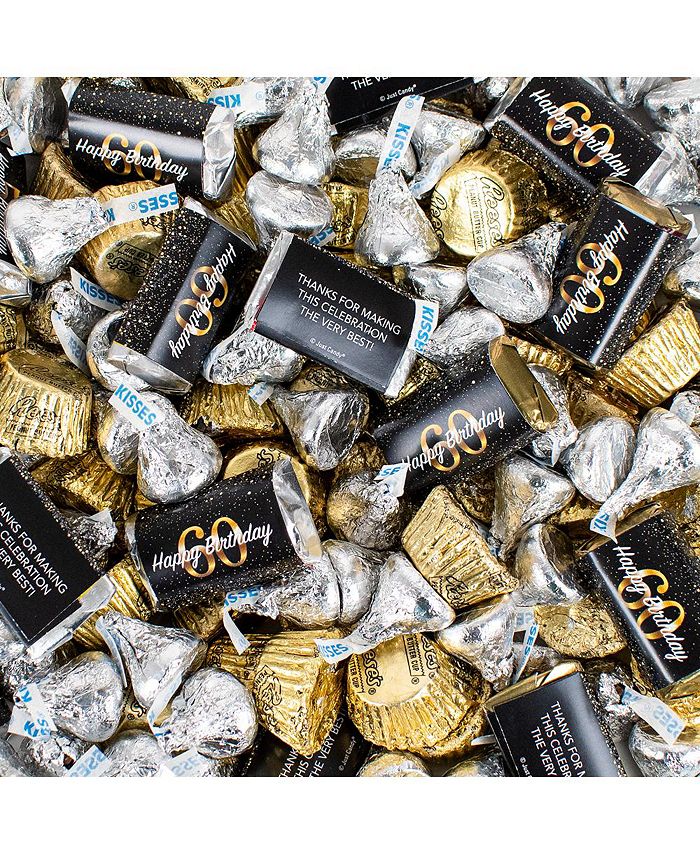 Just Candy 105 pcs 60th Birthday Party Candy Hershey's Chocolate Mix (1 ...