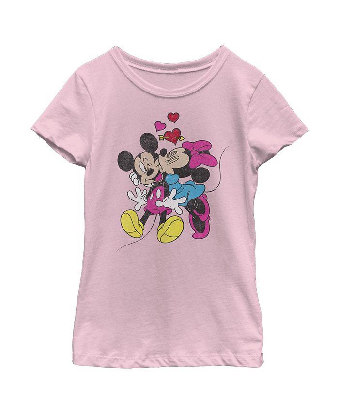 Disney Girl's Mickey & Friends Valentine's Day Minnie Mouse Smooch ...