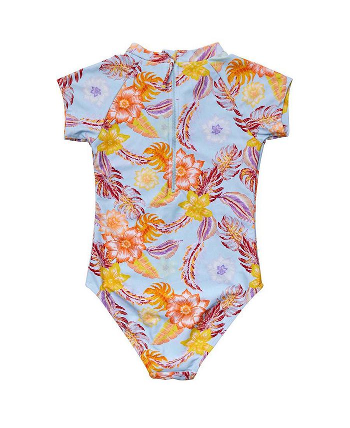 Snapper Rock Child Girls Boho Tropical SS Surf Suit - Macy's