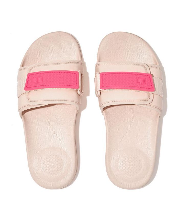 FitFlop Women's Iqushion Adjustable Water-Resistant Pool Slides ...