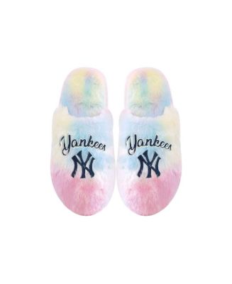 Youth Boys and Girls FOCO New York Yankees Rainbow Script Slippers - Macy's