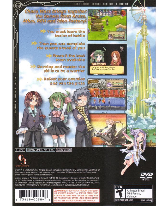 O3 Entertainment Chaos Wars - PlayStation 2 - Macy's